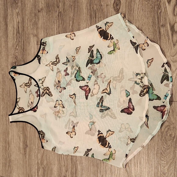 Tops | Butterfly Tank Top | Poshmark